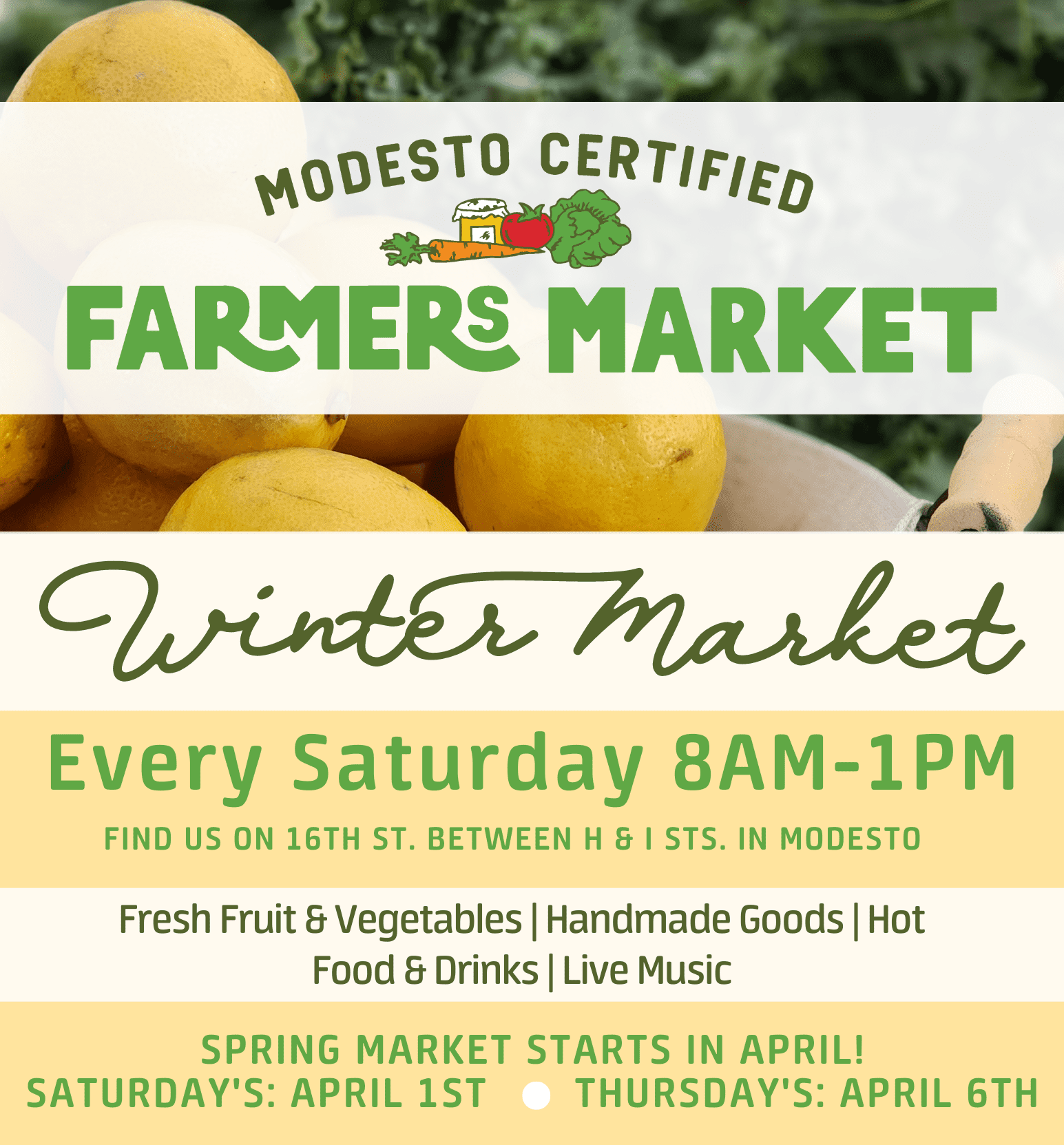 Modesto Certified Farmers Market – Central Valleys Premiere Public Market